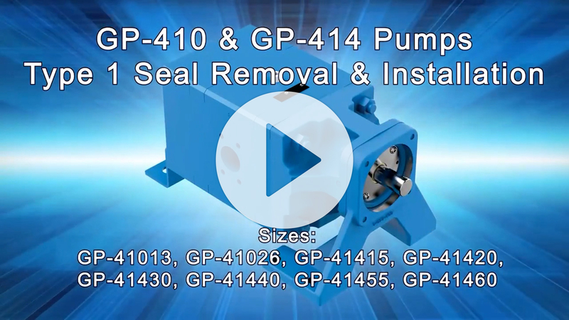 Retrait et installation d’un joint type 1 sur les pompes LACT GP-410 et GP-414 signées Viking Pump